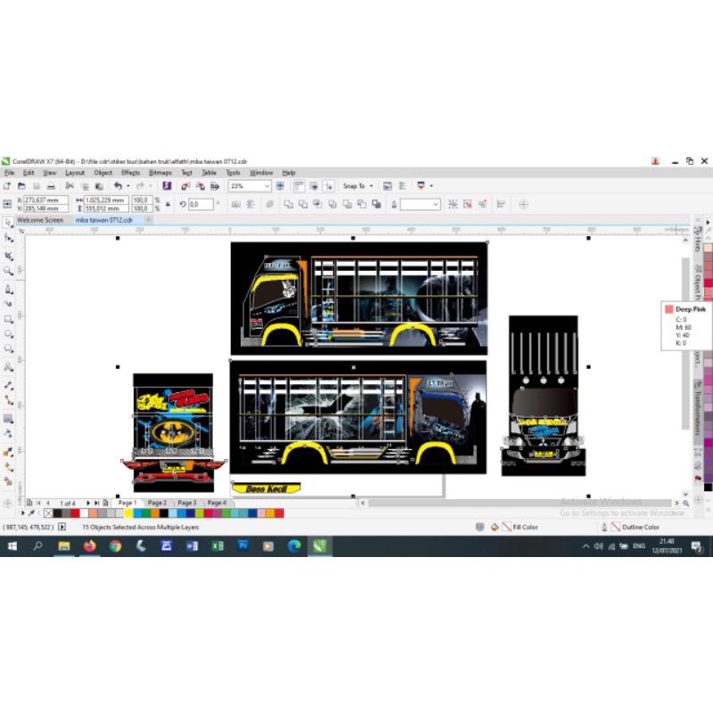 Jual Stiker miniatur truk oleng dan bus | Shopee Indonesia