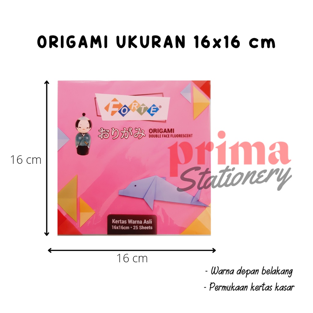 Jual KERTAS ORIGAMI FORTE 12x12, 16x16 cm | Shopee Indonesia