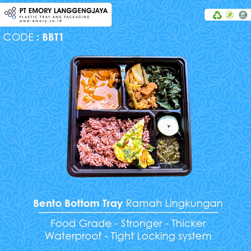 Jual Bento Bottom Tray x 50 pcs | Shopee Indonesia