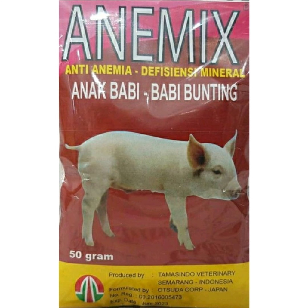 Jual Suplemen Vitamin Babi ANEMIX 50 gram Obat Babi Anemia Defisiensi ...