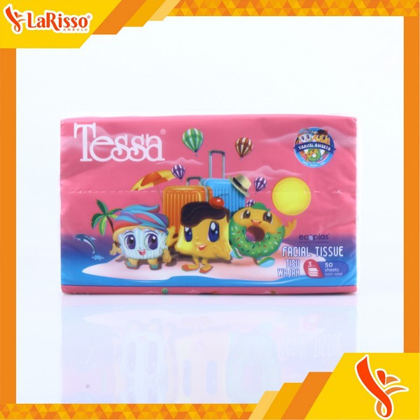 Jual TESSA FACIAL TISSUE TRAVEL PACK(TP 09) 50 SHEETS(3PLY) | Shopee ...