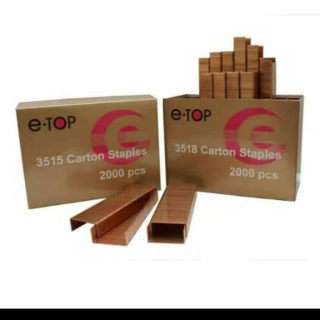 Jual staples carton/karton/kardus 3518 ATAU ETONA STAPLES 3/4 | Shopee ...