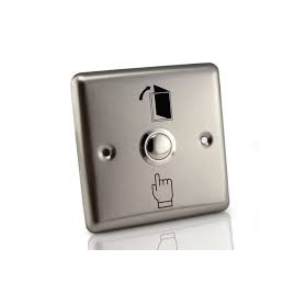 Jual Exit button stainless besar acces door .control push bell pintu ...