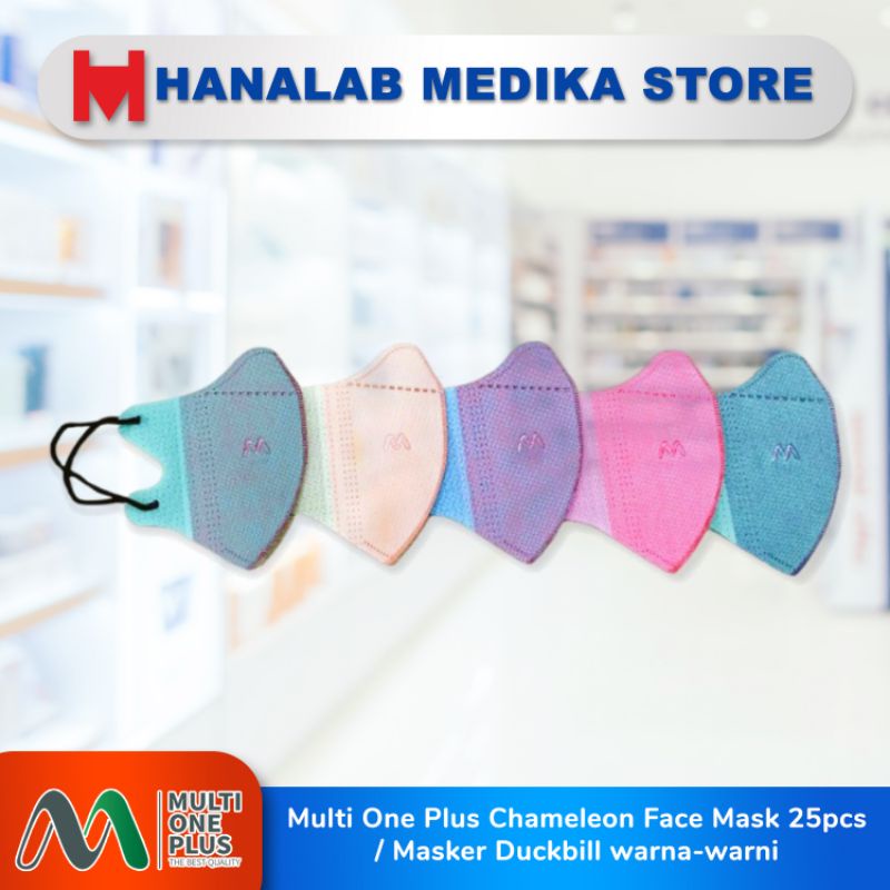 Jual Chameleon / Multi One Plus Chameleon Face Mask 4ply 25pcs / Masker ...