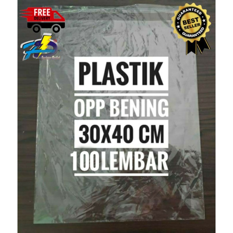 Jual (100Lb) Plastik packing 30x40 cm / plastik opp bening 30x40 cm ...