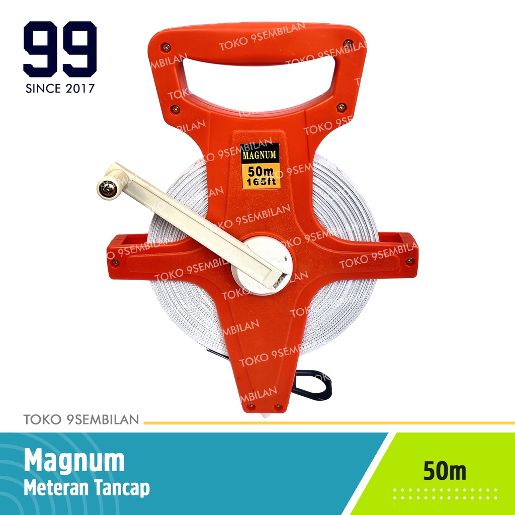 Jual Magnum Meteran Tancap Tanah 50M 50 Meter Roll Gulungan Fiber ...