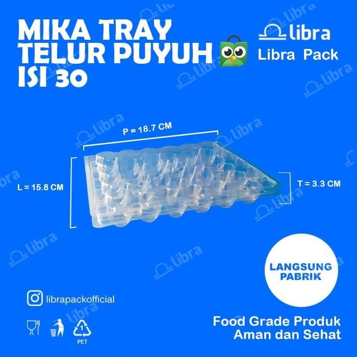Jual Box Mika Kemasan Telur Puyuh Isi 30 Butir @50 Pcs Egg Tray + Tutup ...
