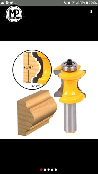 Jual BARU Mata Profil Shank 1-2 inch Router kayu list pigura kusen ...