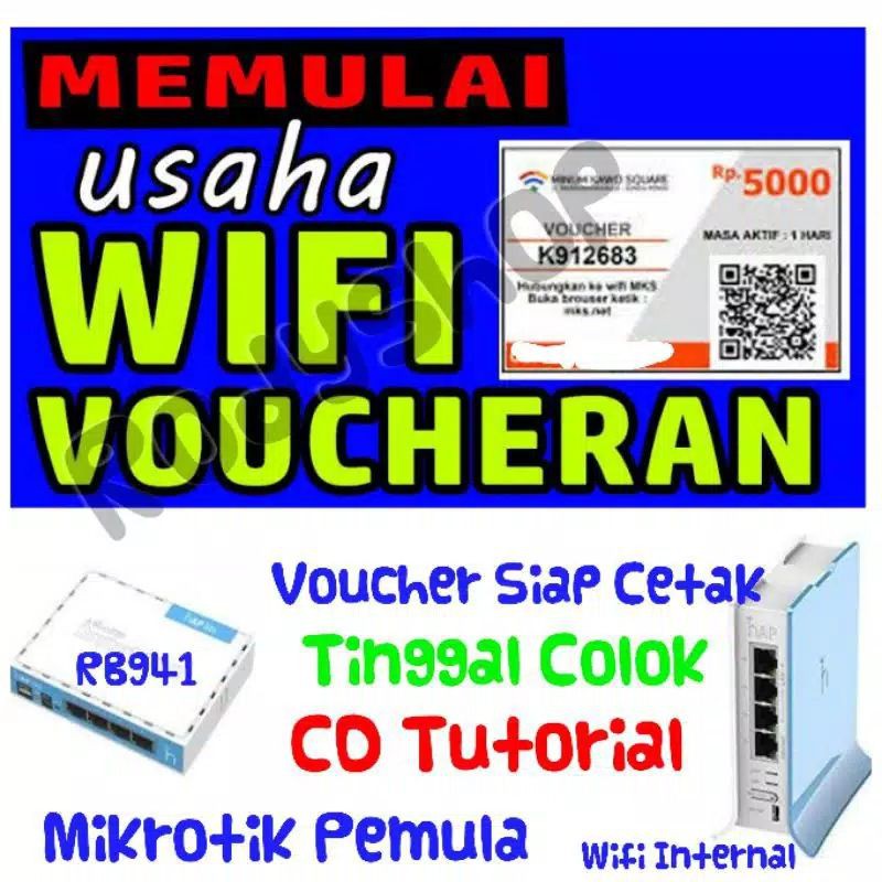 Jual Paket usaha Rb941 / Rt RW NET / paket usaha vocer wifi / mikrotik siap pakai / vocer wifi ...