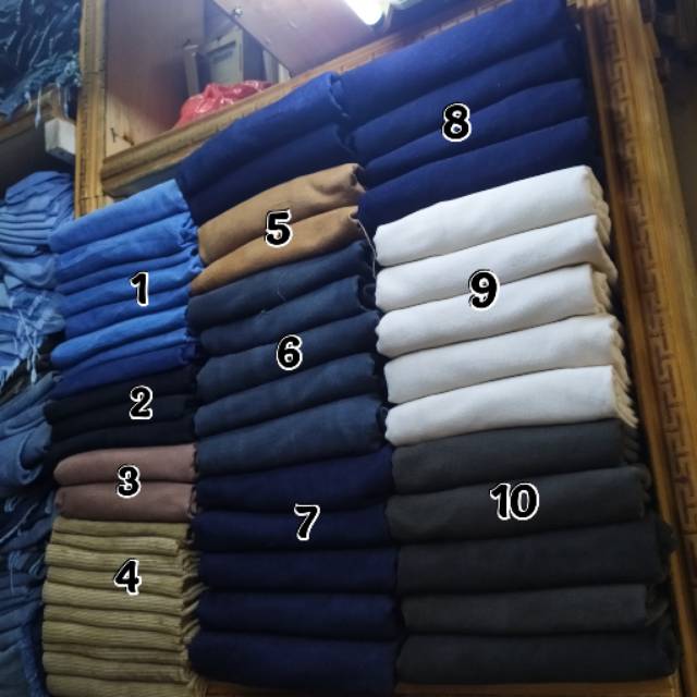 Jual KAIN JEANS 14oz sudah di Wash (1,50 x 1,25). Kain jeans tebal ...