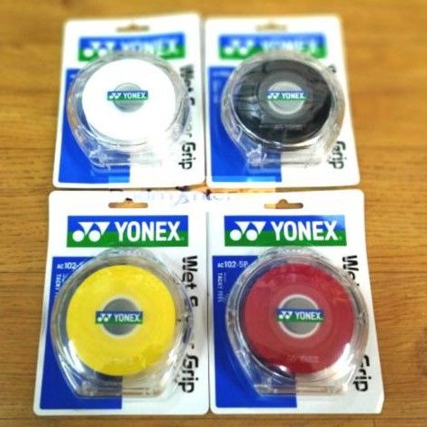 Jual Grip Badminton Overgrip Yonex AC 102 isi 5 /AC102-5 Case Original JP Code | Shopee Indonesia