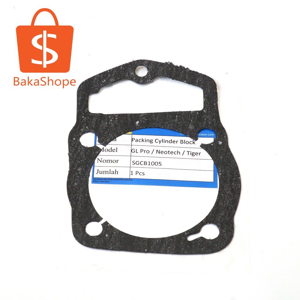 Jual Paking Gasket Cylinder Block Honda GL Pro Neotech Tiger | Shopee ...