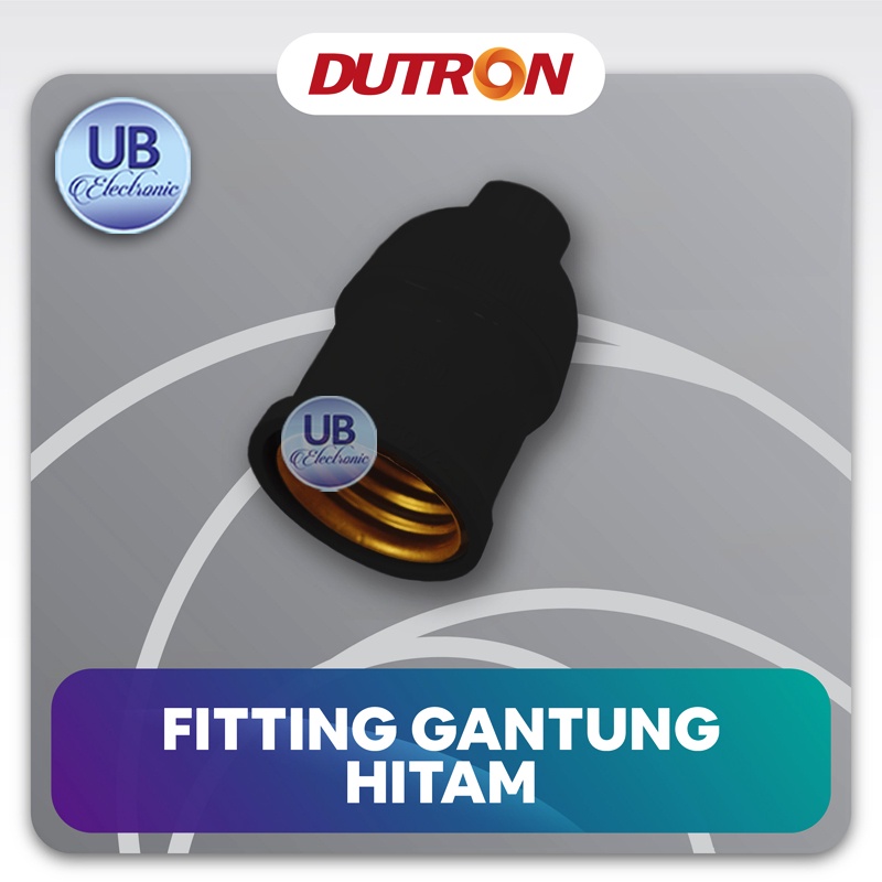 Jual Fitting Lampu Gantung E27 Fitting Gantung Dutron HITAM PUTIH - Hitam | Shopee Indonesia