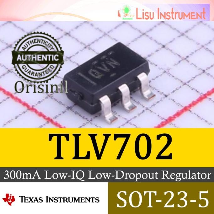 Jual TLV702 QVN 300mA Low-IQ Low-Dropout Regulator Texas Instrument lisuin90 dijamin | Shopee ...
