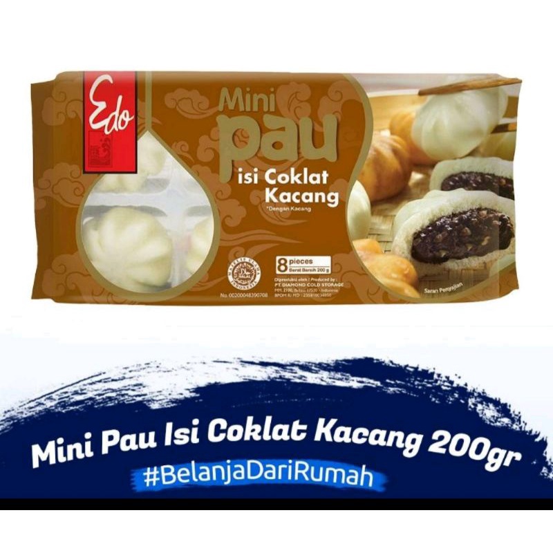 Jual Edo Mini Pau Coklat Kacang 200 gr | Shopee Indonesia