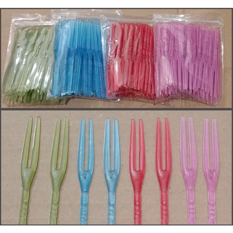 Jual Garpu Tart kecil isi 60pcs garpu buah kecil | Shopee Indonesia
