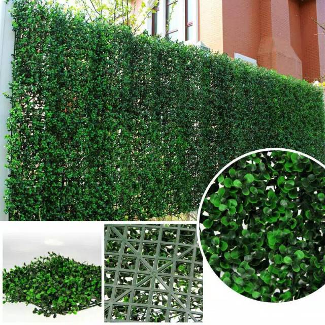 Jual Rumput find love pagar rumput daun dolar dekorasi dinding backdrop ...
