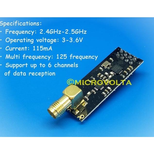 Jual NRF24L01+PA+LNA, 2.4GHz 1100m Wireless Transceiver Module | Shopee ...