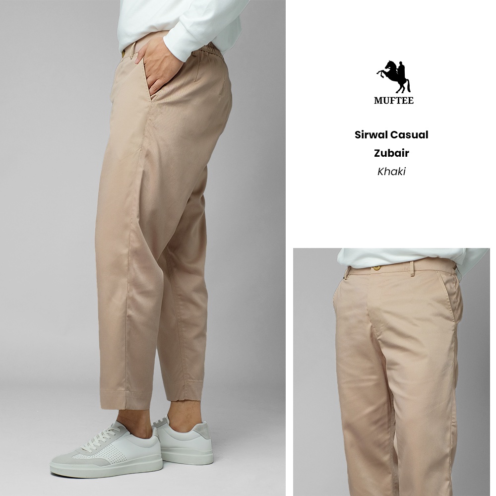 Jual Muftee Zubair Celana Sirwal Slim Pria Dewasa Casual Warna Navy ...