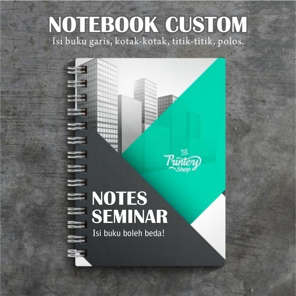 Jual NOTEBOOK CUSTOM A5 | DESAIN SEMINAR | POLOS/GARIS/TITIK/KOTAK ...