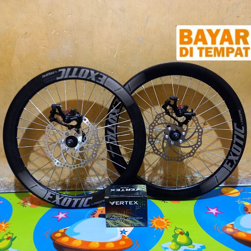 Jual velg sepeda exotic 20 atau velg sepeda 20in double cakram dan ...