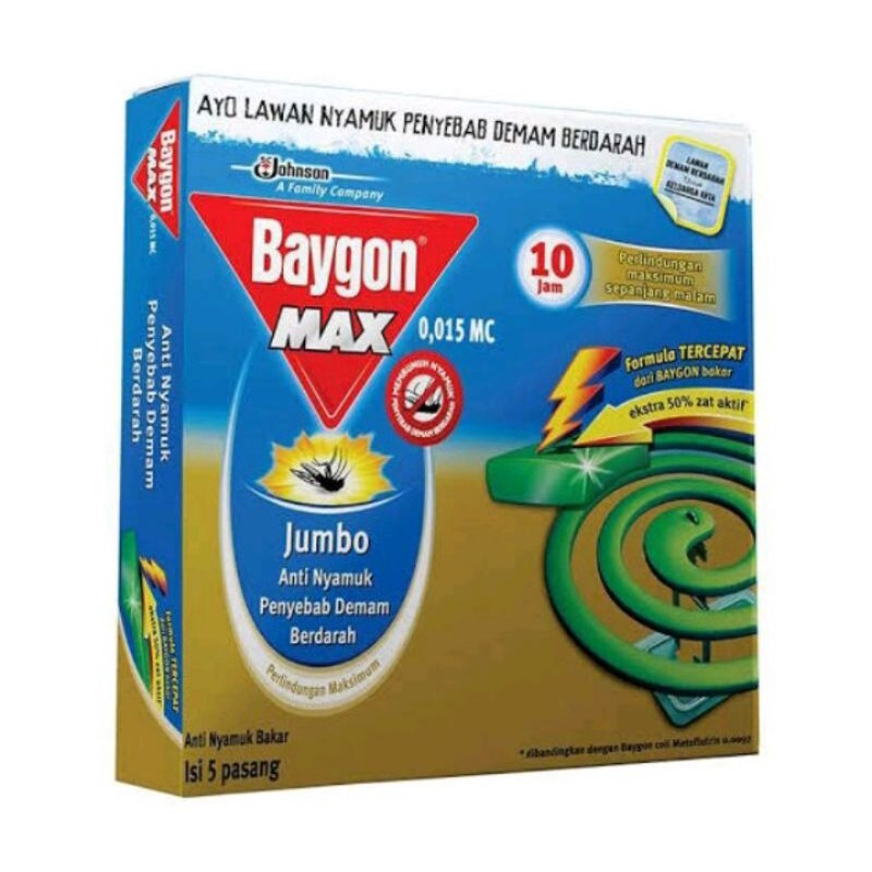 Jual Baygon Coil Max Standard / Jumbo - Obat Nyamuk Bakar Lavender / Fresh Scent / Dengue Box 5 ...