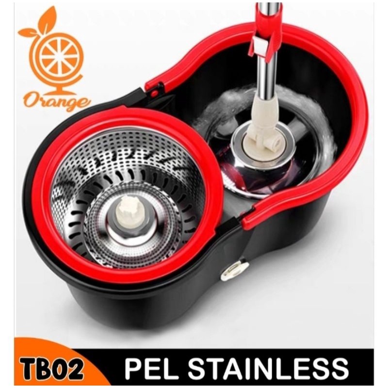 Jual Alat Pel Lantai Spin mop peras otomatis terpisah putar praktis ...