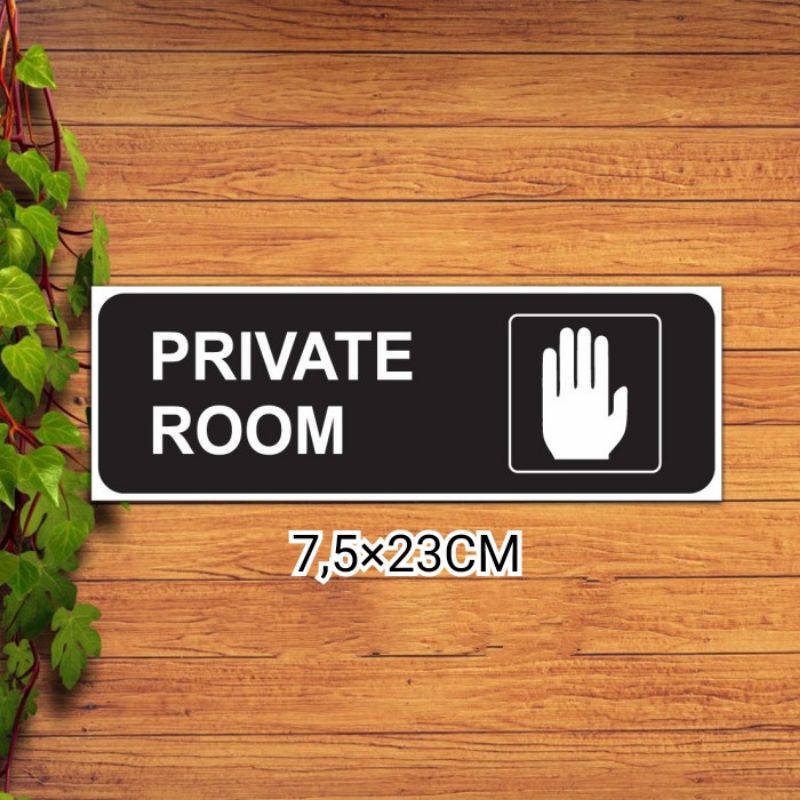 Jual stiker private room stiker ruangan privasi stiker himbau stiker ...