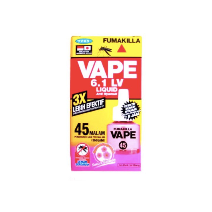Jual (Termurah) Vape Ultra Elektrik Sakura Refill 45 Malam 15 mL ...