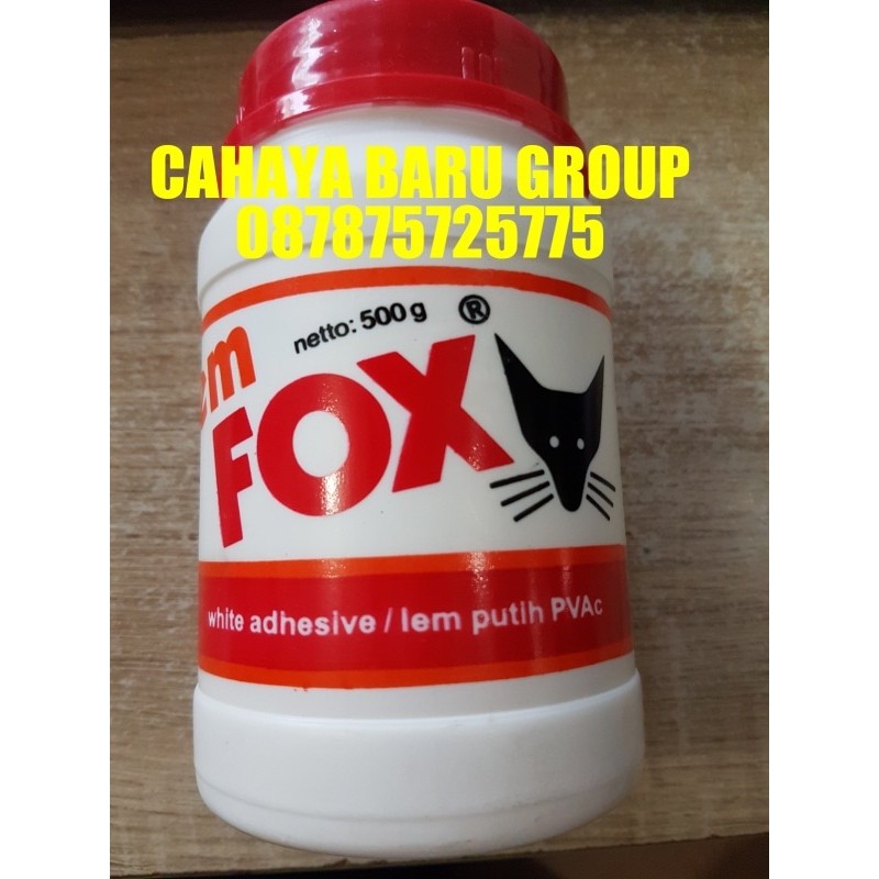 Jual LEM FOX PUTIH BOTOL 500 GRM | Shopee Indonesia