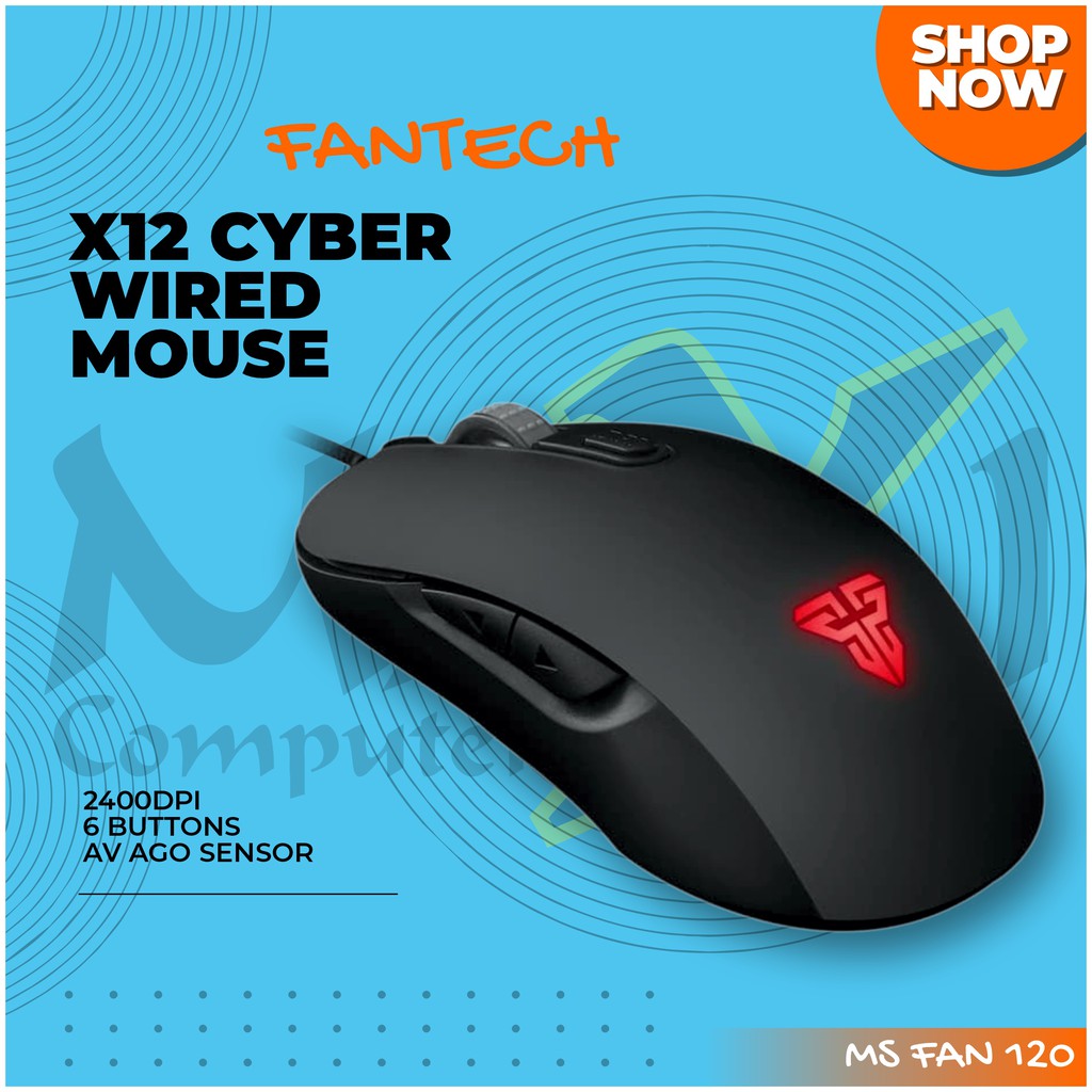 Jual Fantech X12 Cyber 2400DPI Macro RGB 6D AV AGO Sensor Gaming Mouse ...