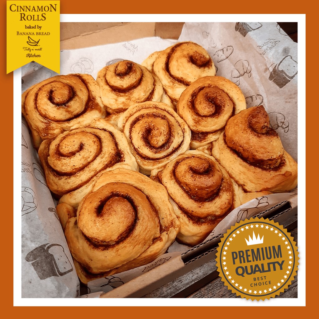 Jual Cinnamon Roll Cinamon Rolls Roti Kayu Manis Gulung Isi 9 Pieces ...