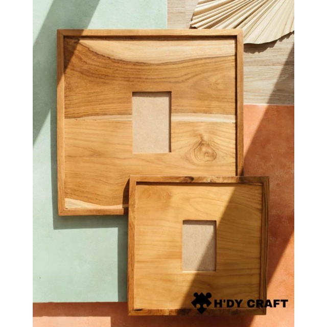 Jual H'DY CRAFT - Yeobo Frame Foto Kayu Jati / Pigura Frame 30x30 cm ...