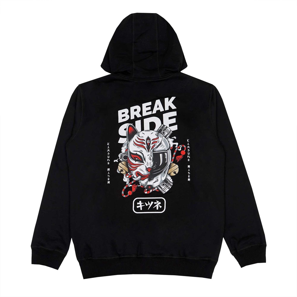 Jual Breakside Hoodie Kitsune Street - Black Hoodie Pria | Shopee Indonesia