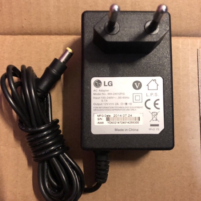 Jual ADAPTOR LG ORIGINAL 2 AMPER CCTV UNIVERSAL KONEKTOR FEMALE ...