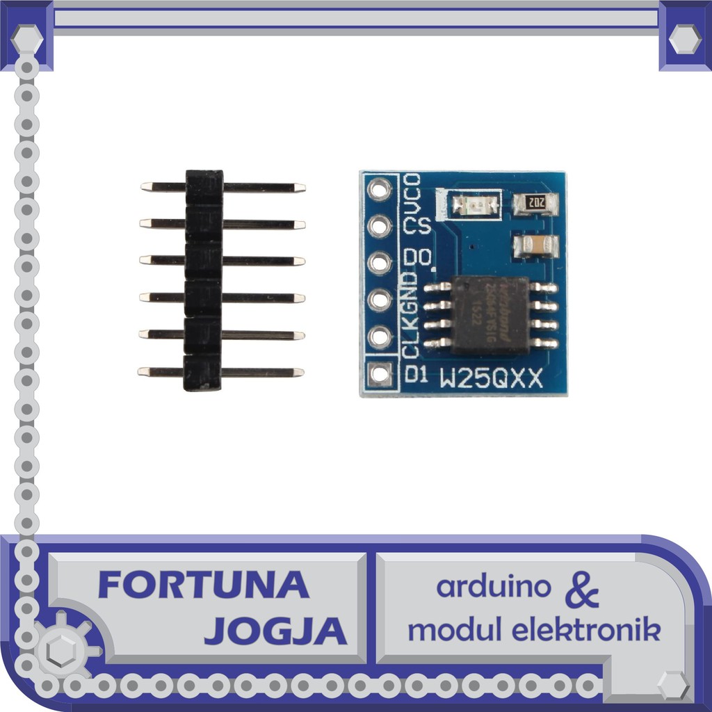Jual Modul W25Q64 Serial Flash Memory 64Mb Antarmuka SPI | Shopee Indonesia