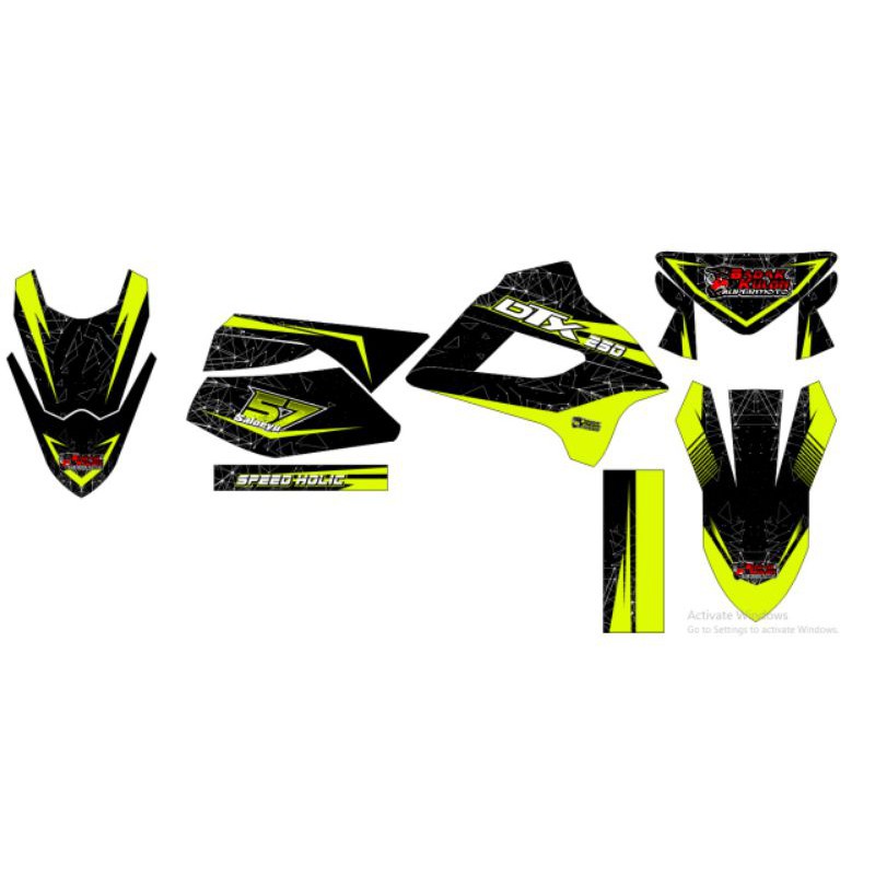 Jual DECAL STIKER STICKER KLX 250 CC COSTUM | Shopee Indonesia