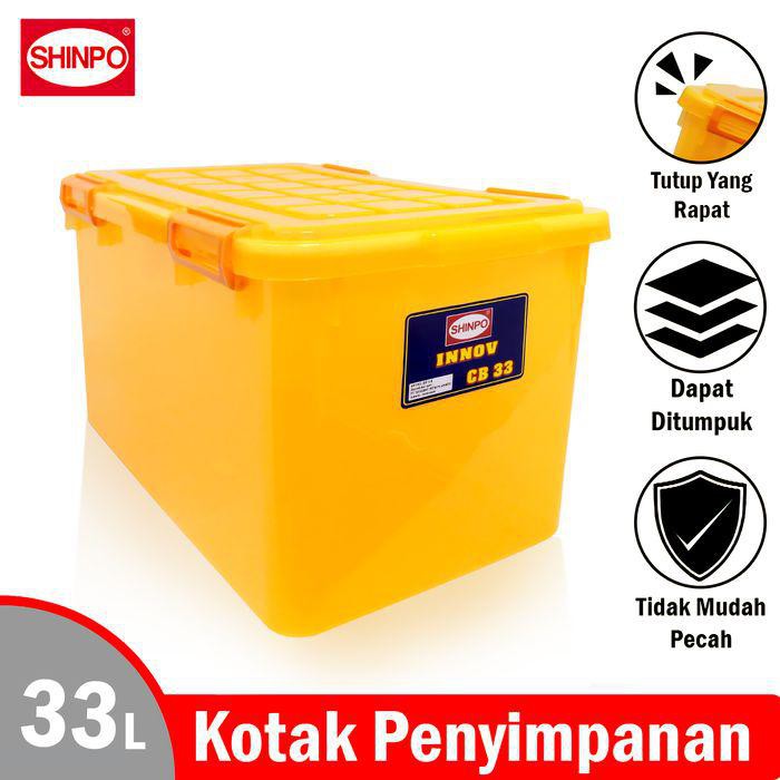 Jual SHINPO Kotak Penyimpanan 33L Innov Container Box Lock Seal SPO-SIP ...