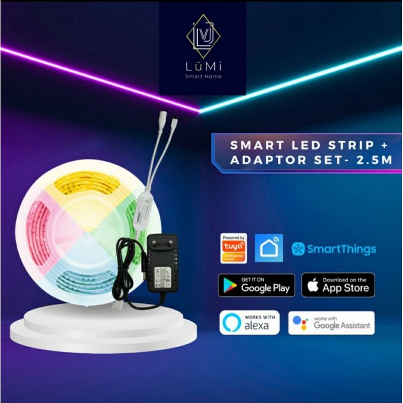 Jual LUMI Lampu LED Light Strip RGBW + ADAPTOR CONTROLLER IR SET ...