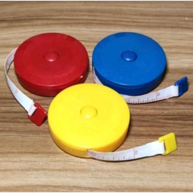 Jual Meteran Bulat Panjang 150 cm 60 Inchi Tarik Gulung Pengukur Kain ...