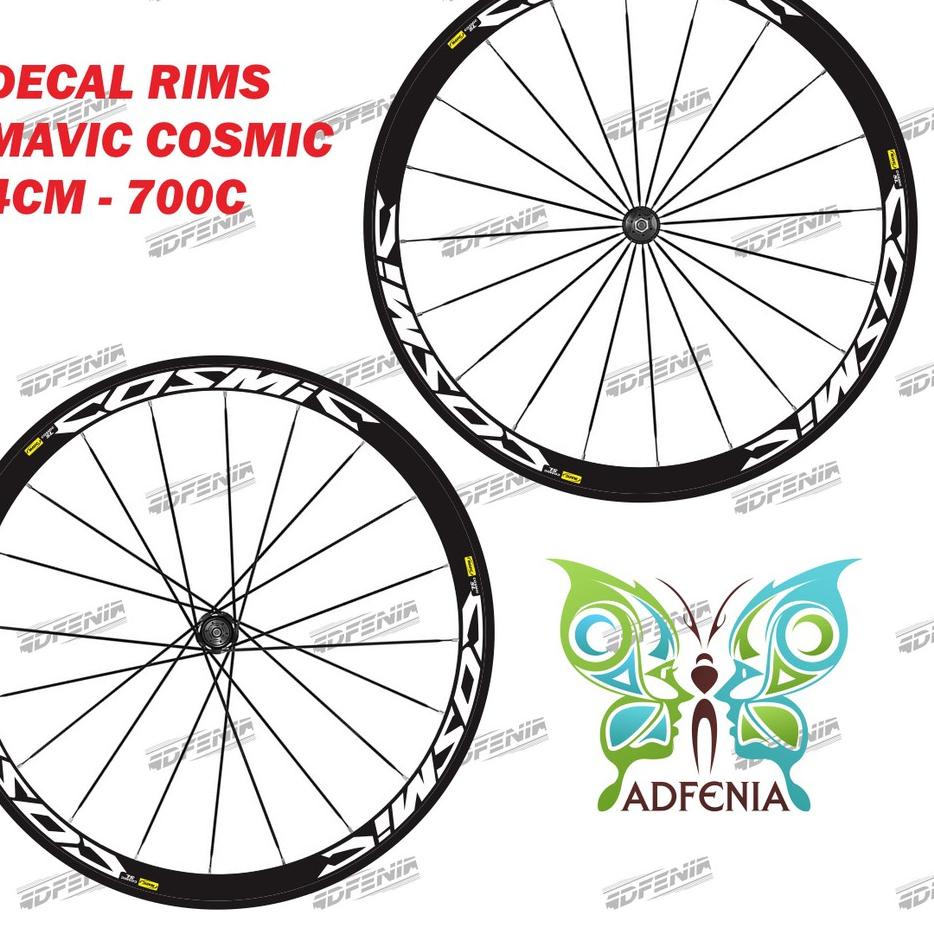 Jual [KODE BARANG 0WK64] Stiker Mavic Cosmic SL lebar 3 cm Sticker ...