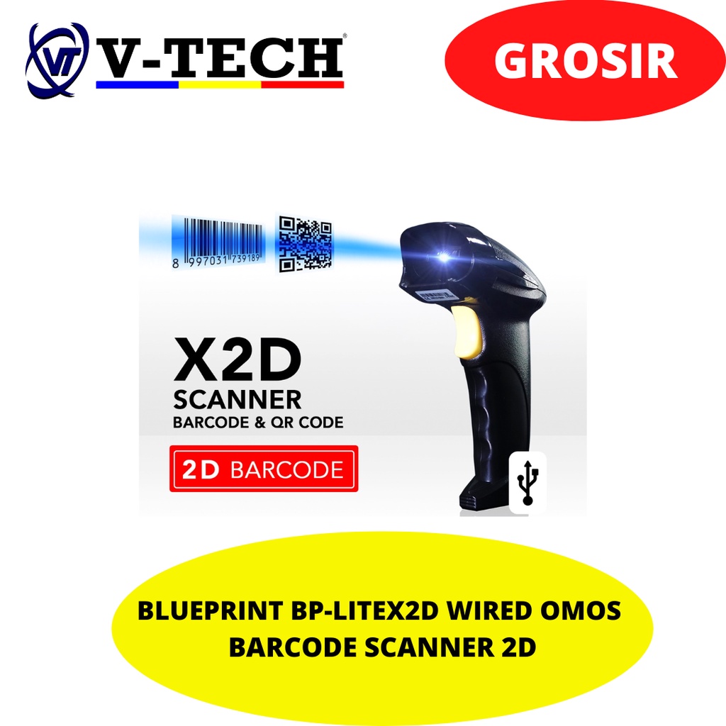 Jual BLUEPRINT BP-LITEX2D WIRED OMOS BARCODE SCANNER 2D | Shopee Indonesia