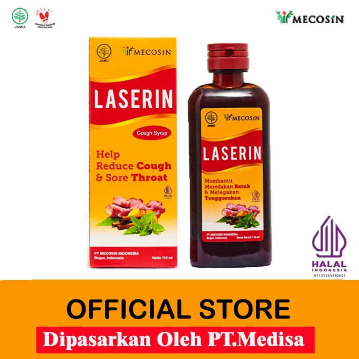 Jual LASERIN 110 ml | Sirup Obat Batuk Herbal | Shopee Indonesia