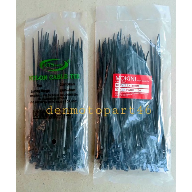 Jual TALI RIPET / KABEL TIES TIS ISI 100 PCS HITAM | Shopee Indonesia