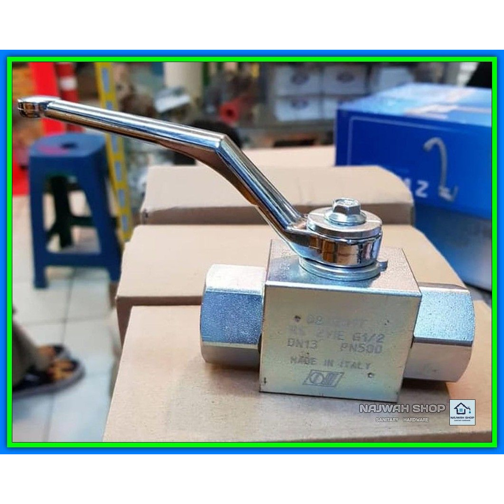 Jual Stop Kran Ball Valve Hidrolik Hydraulic 1/4" inch Fuji Max ...