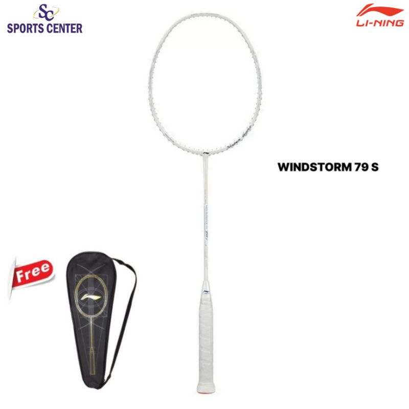 Jual New Raket Badminton Lining Windstorm 79S / 79 S White | Shopee ...