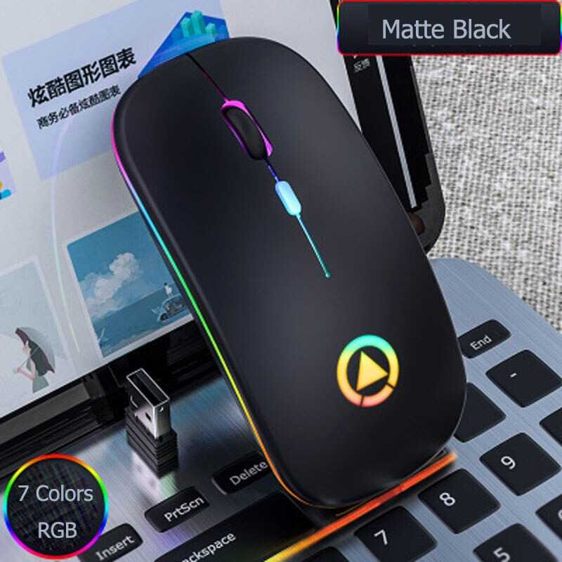 Jual Slim Silent Optical Wireless Mouse USB Recharge 2.4GHz Merek ...