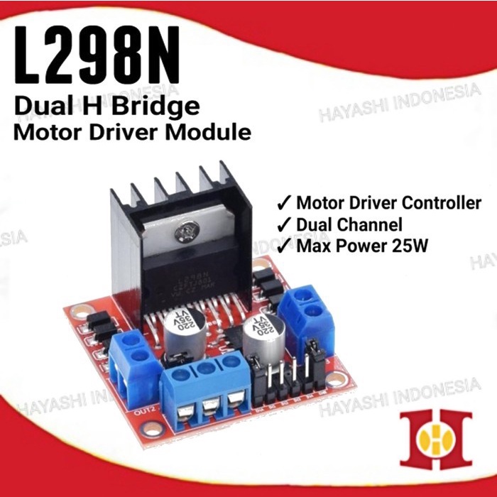 Jual L298N L298 Dual H Bridge Stepper Motor Driver Module Arduino ...