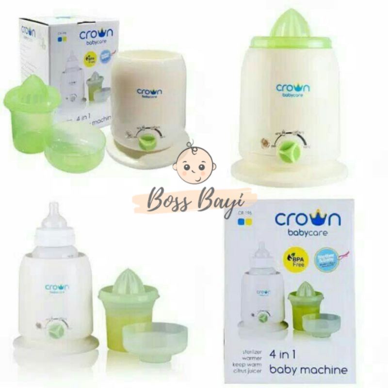 Jual CROWN - 4IN1 Machine Sterilizer/Warmer/Keep Warm/Juicer (Steril ...