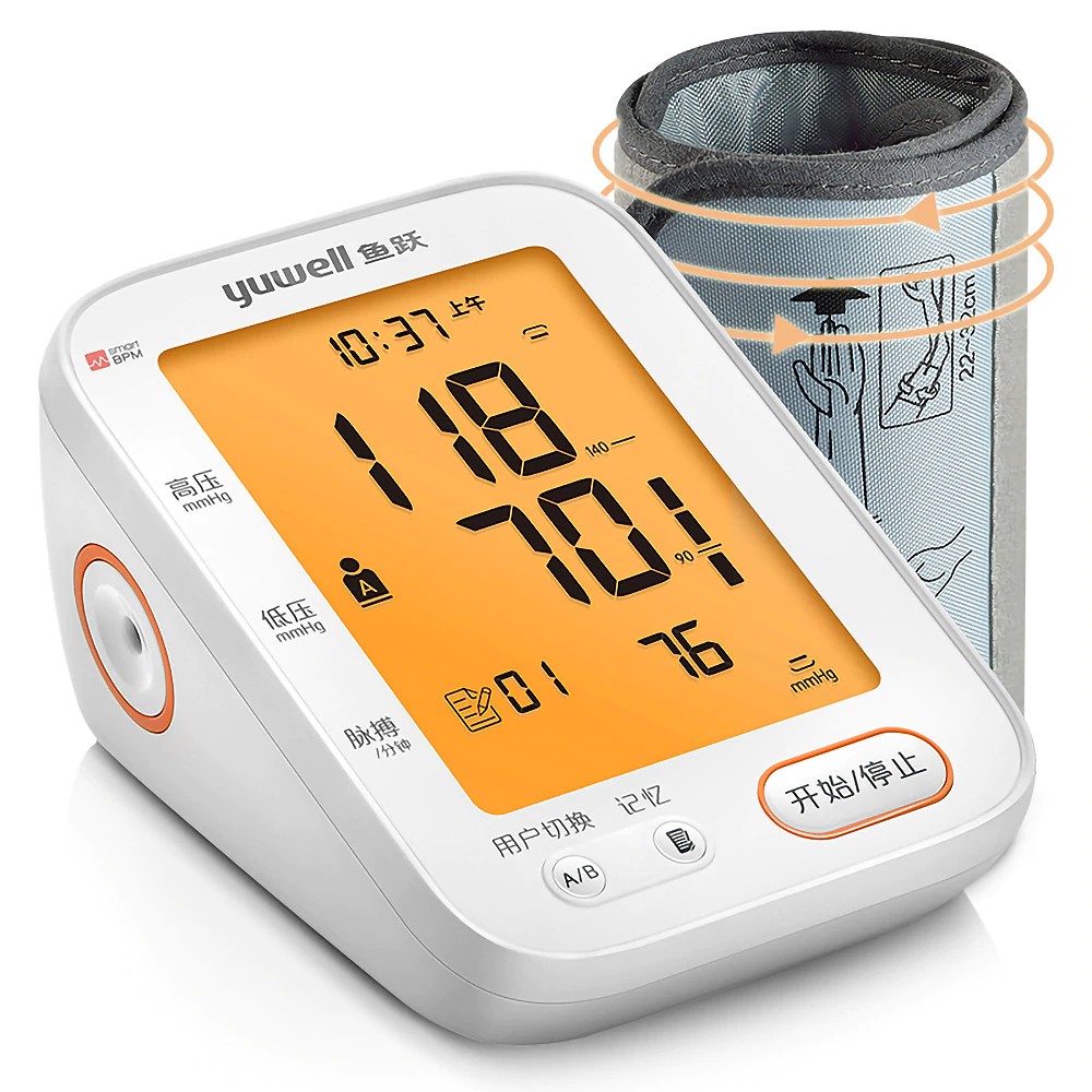 Jual IMPORT Yuwell YE680B Electronic Sphygmomanometer Automatic ...